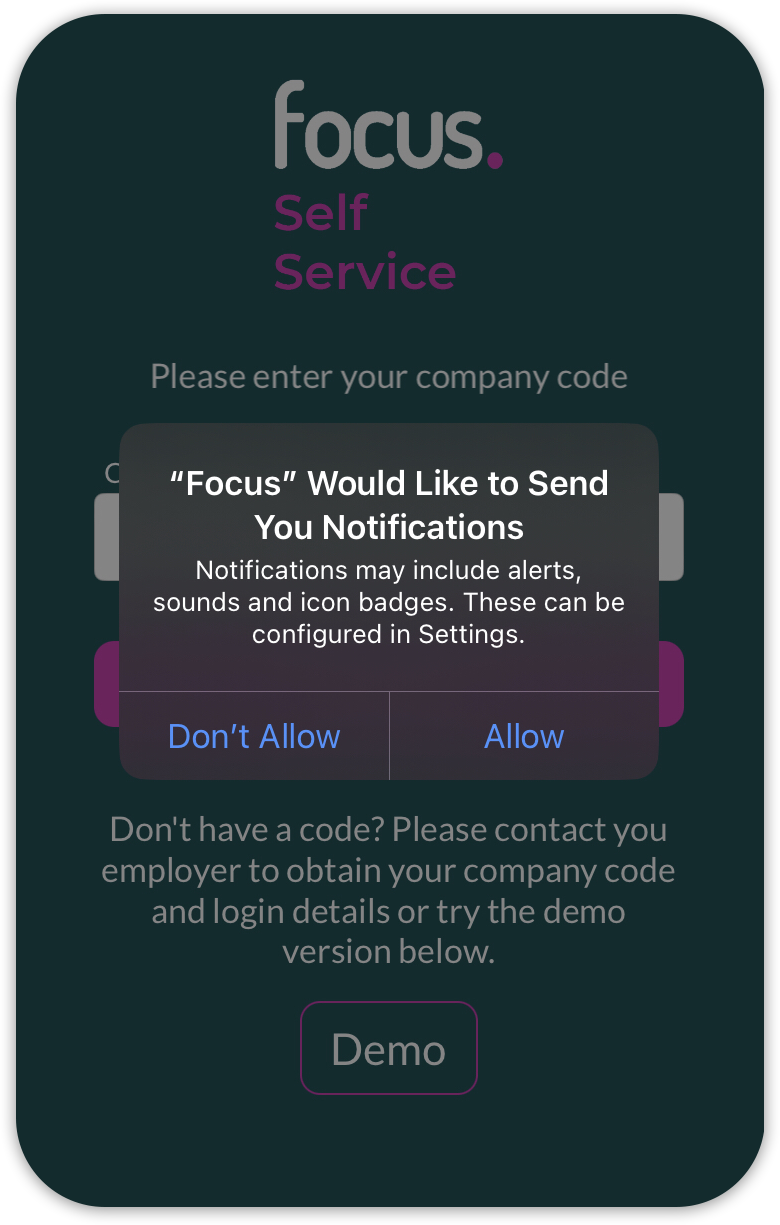 How do I use Push Notifications with Self Service?