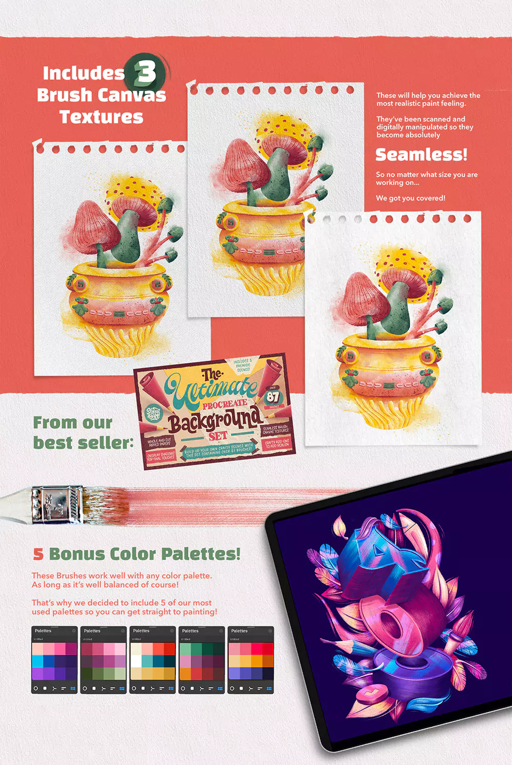 Wet & Dry Procreate Brush Set (2023 Update)