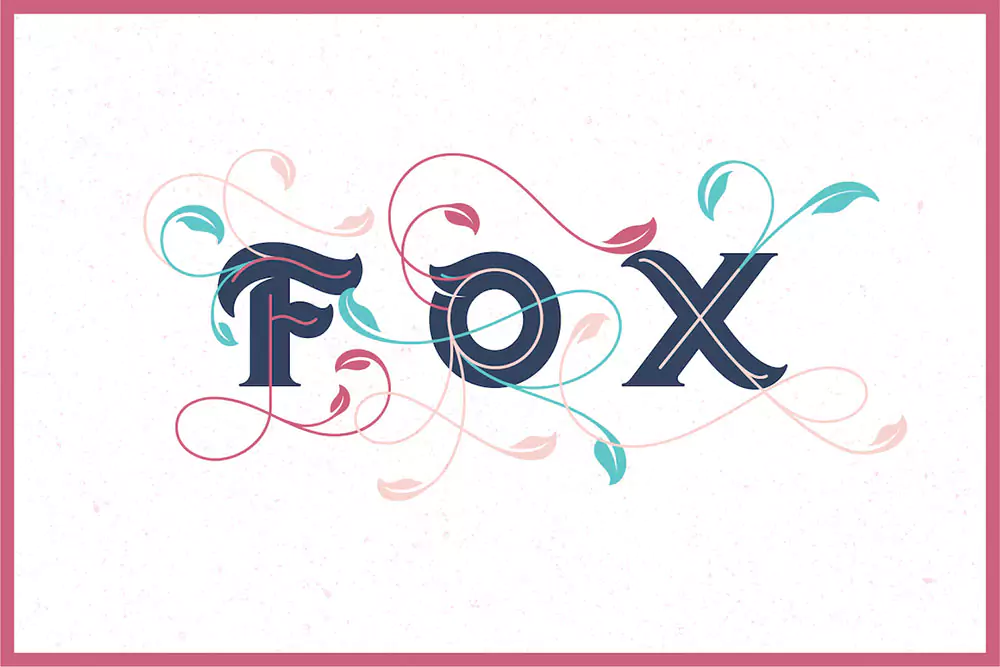 Flor Layered Font & Floral Extras