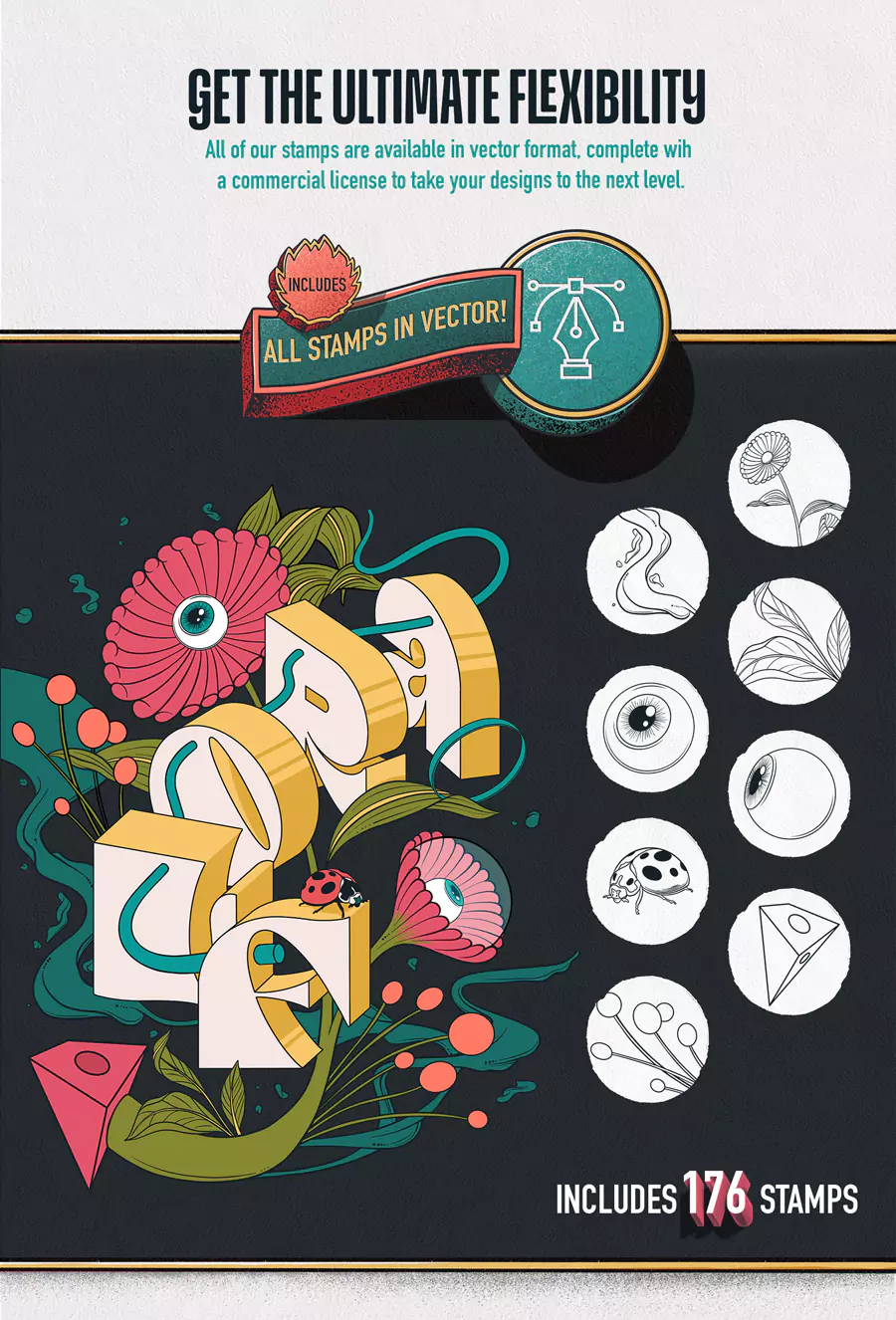 Decorative Lettering Illustration Toolkit