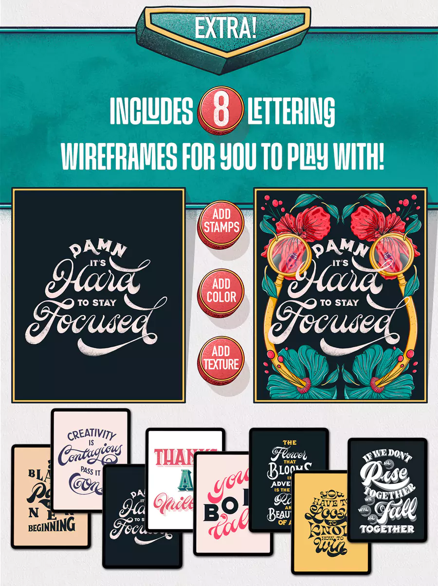 Decorative Lettering Illustration Toolkit