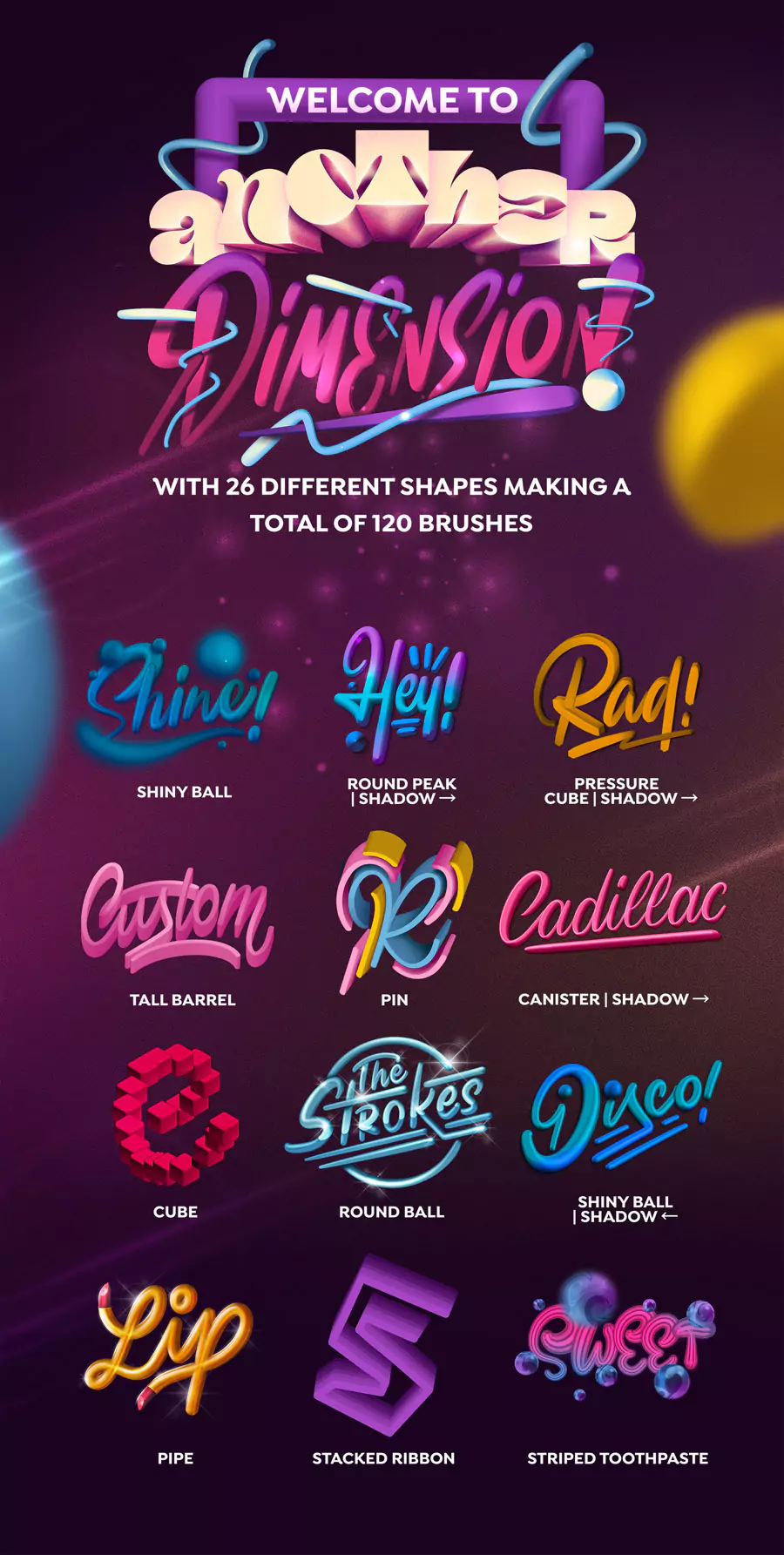 Instant 3D Lettering