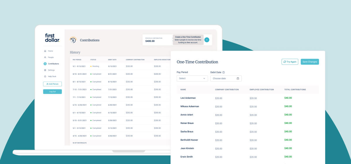 Product Feature: One-time Contributions - First Dollar