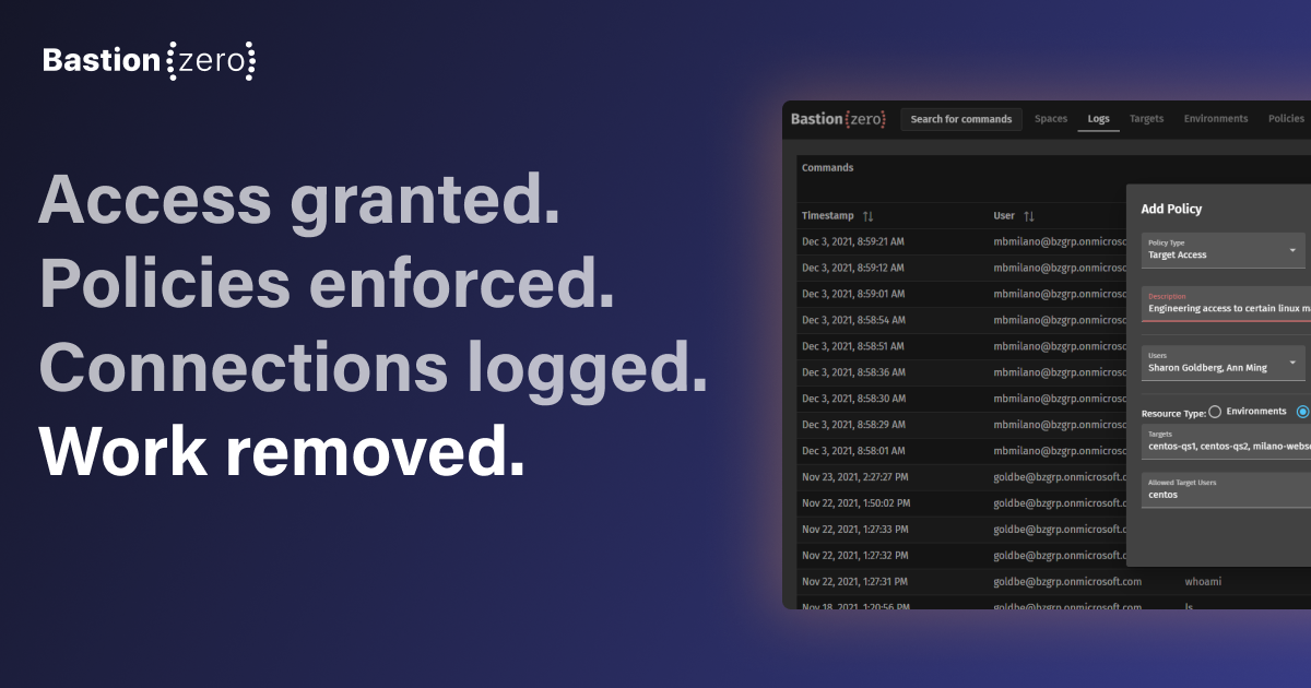 Zero trust infrastructure access platform | BastionZero