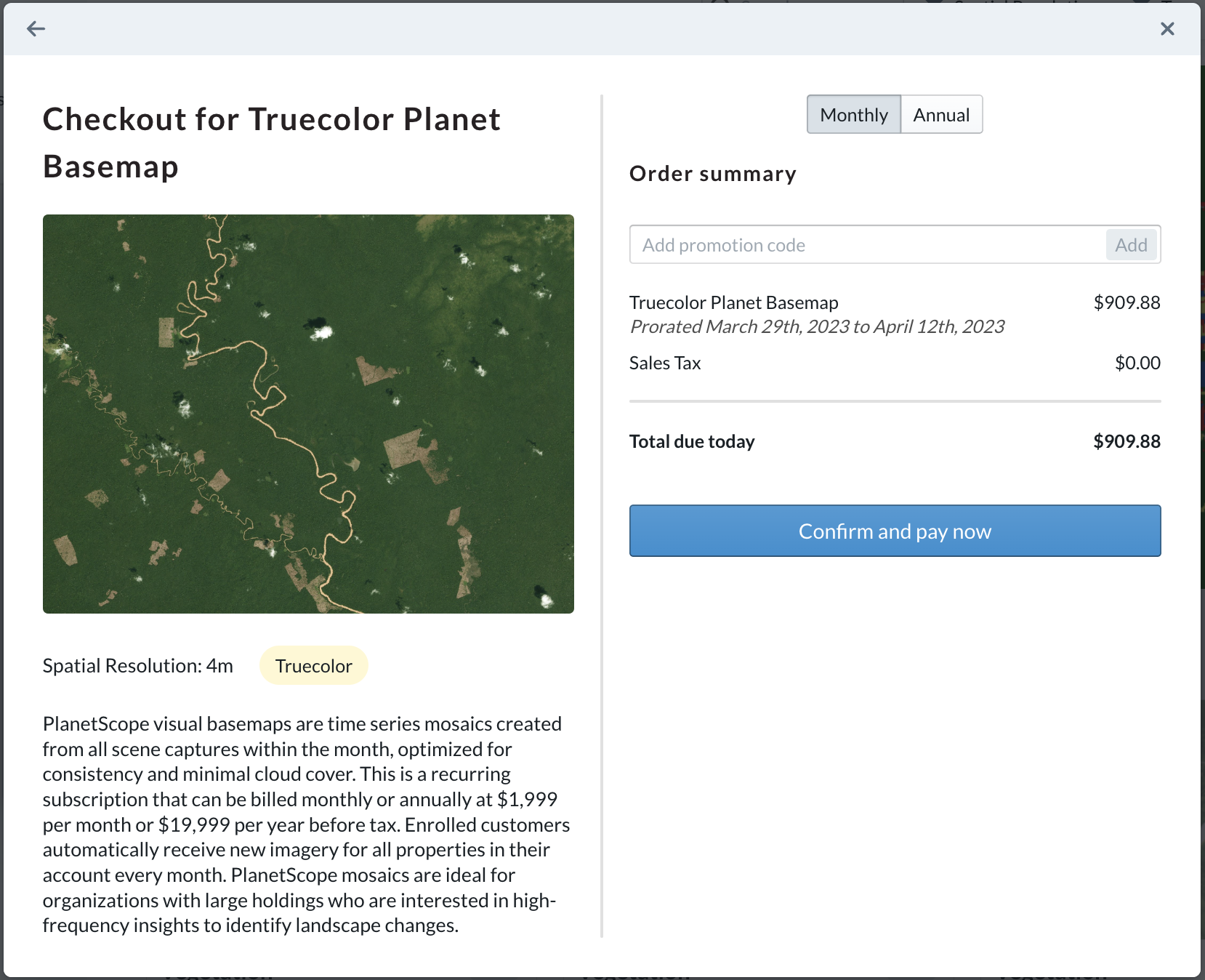 Planet basemaps now available in the Lens Library - Upstream Tech