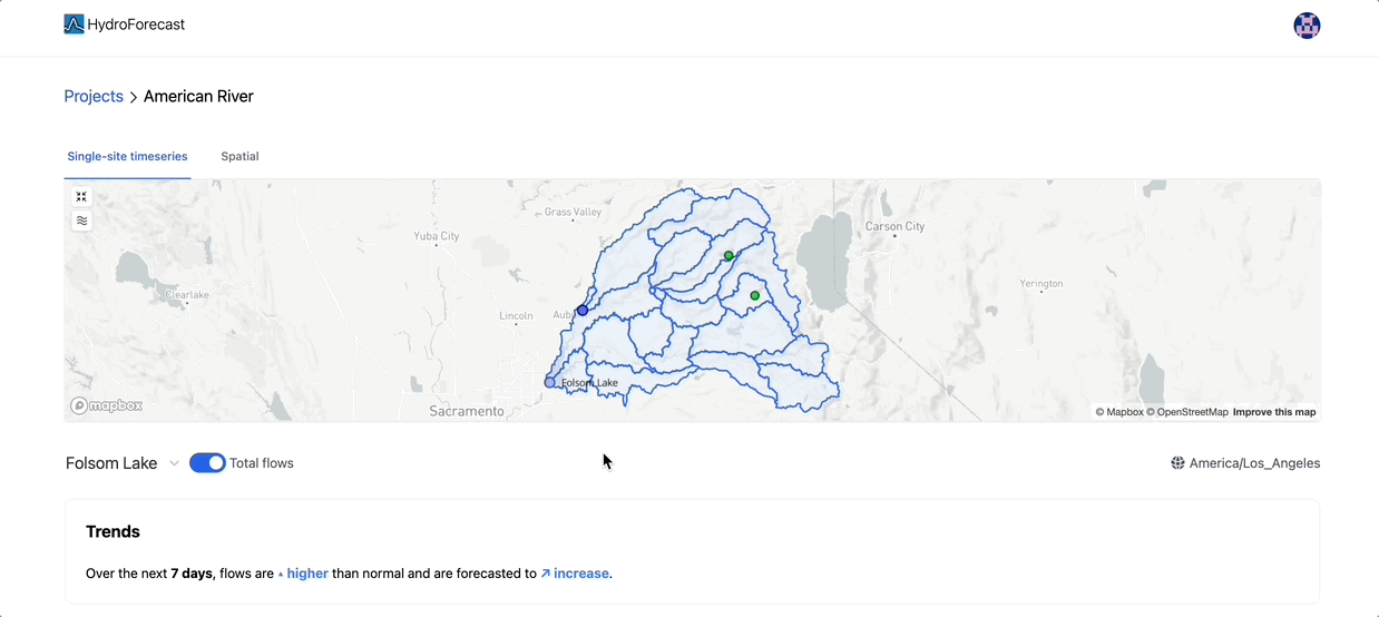 Visualize the full contributing drainage area for your forecast points - Upstream Tech