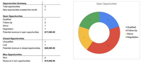 CRM Excel Template