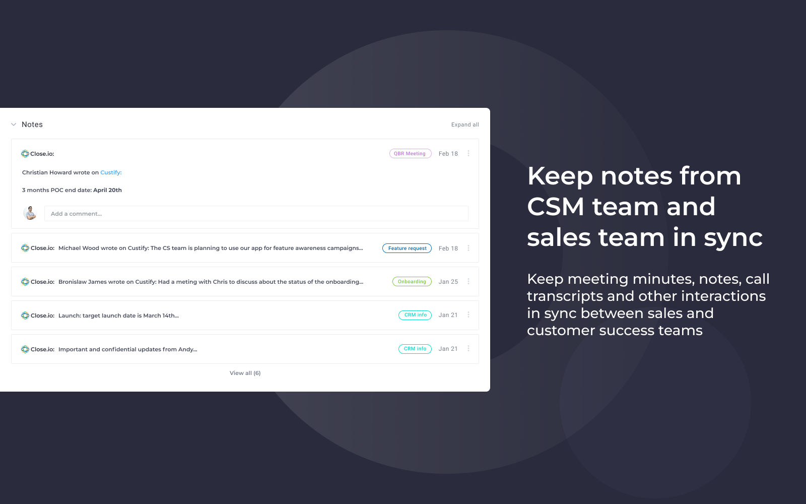 Custify CRM Integration