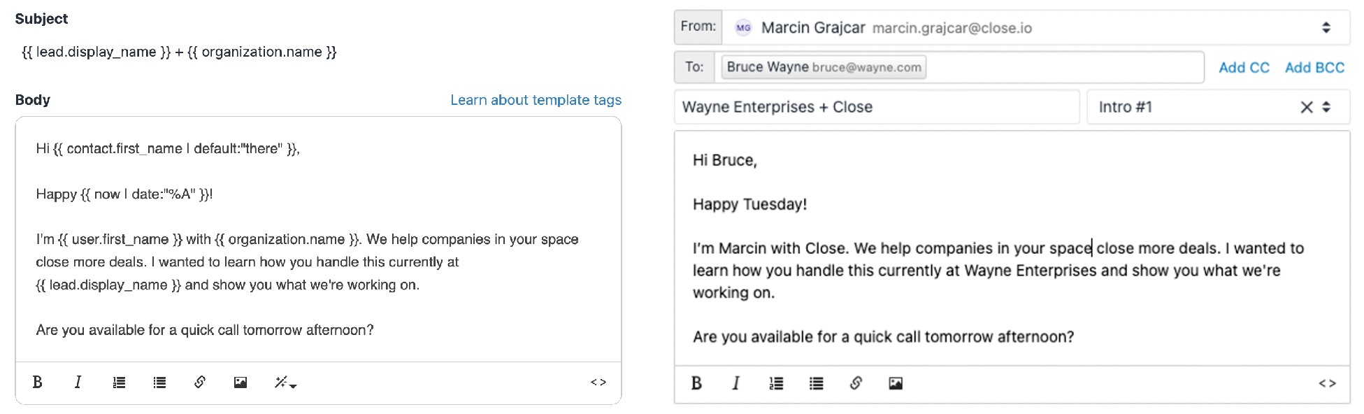 Product Updates from Close CRM