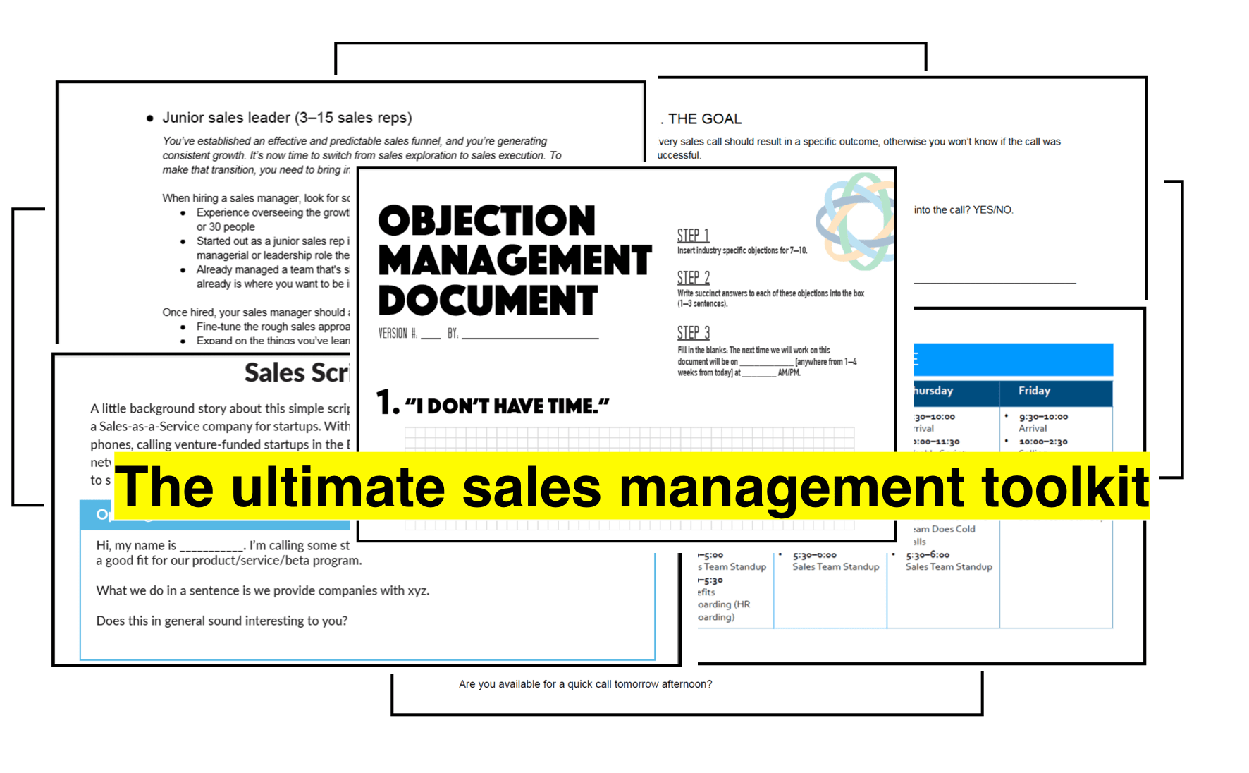 The ultimate sales management toolkit (7 free templates to scale your ...