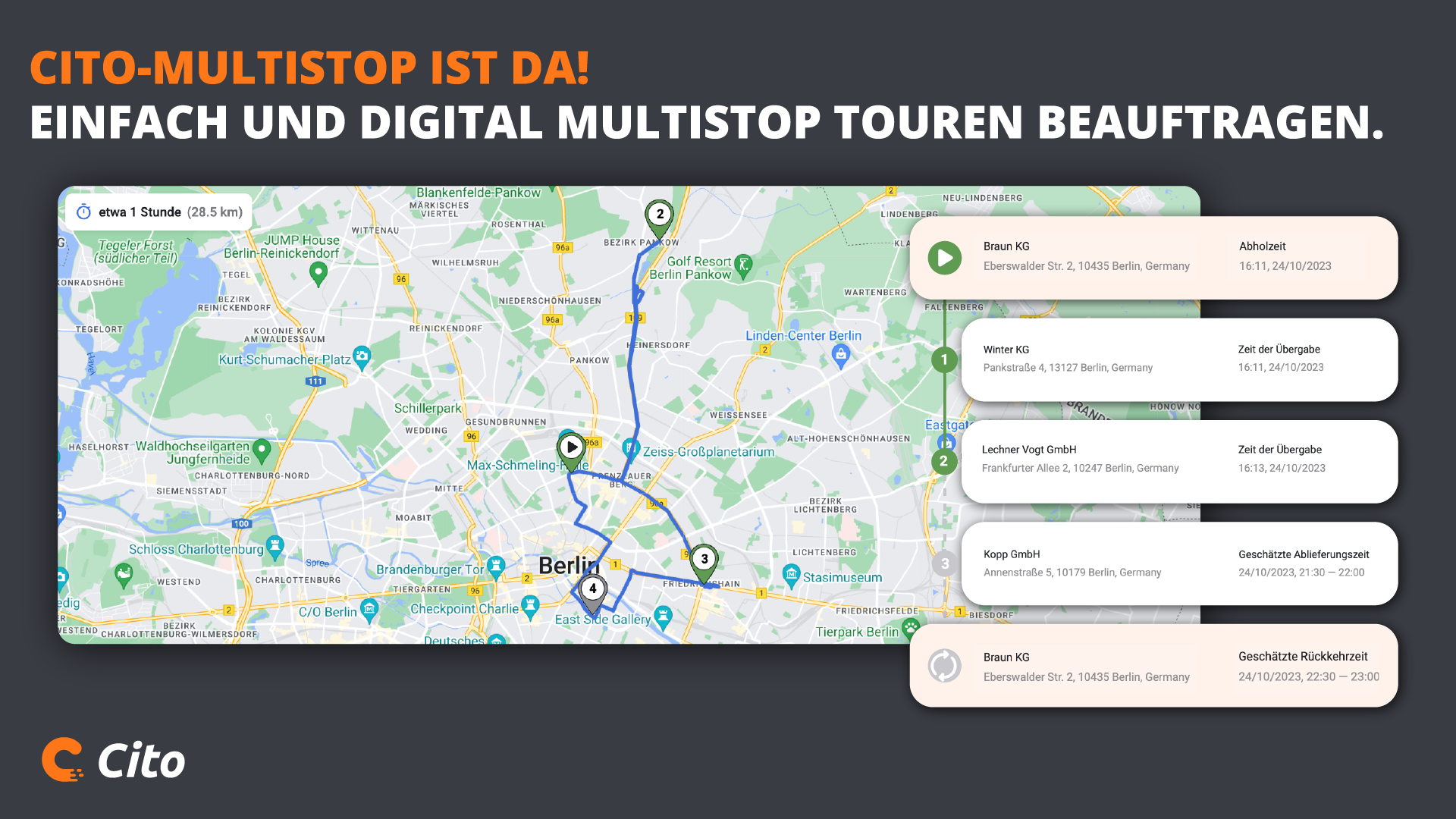 Cito – Deine digitale Lösung für Transporte