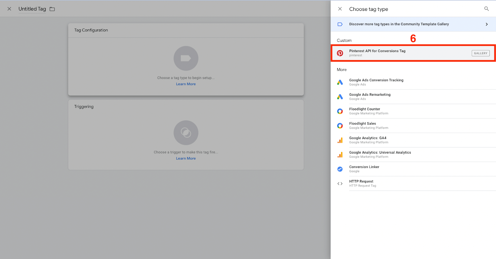 Implémenter Pinterest API Conversions avec GTM server-side