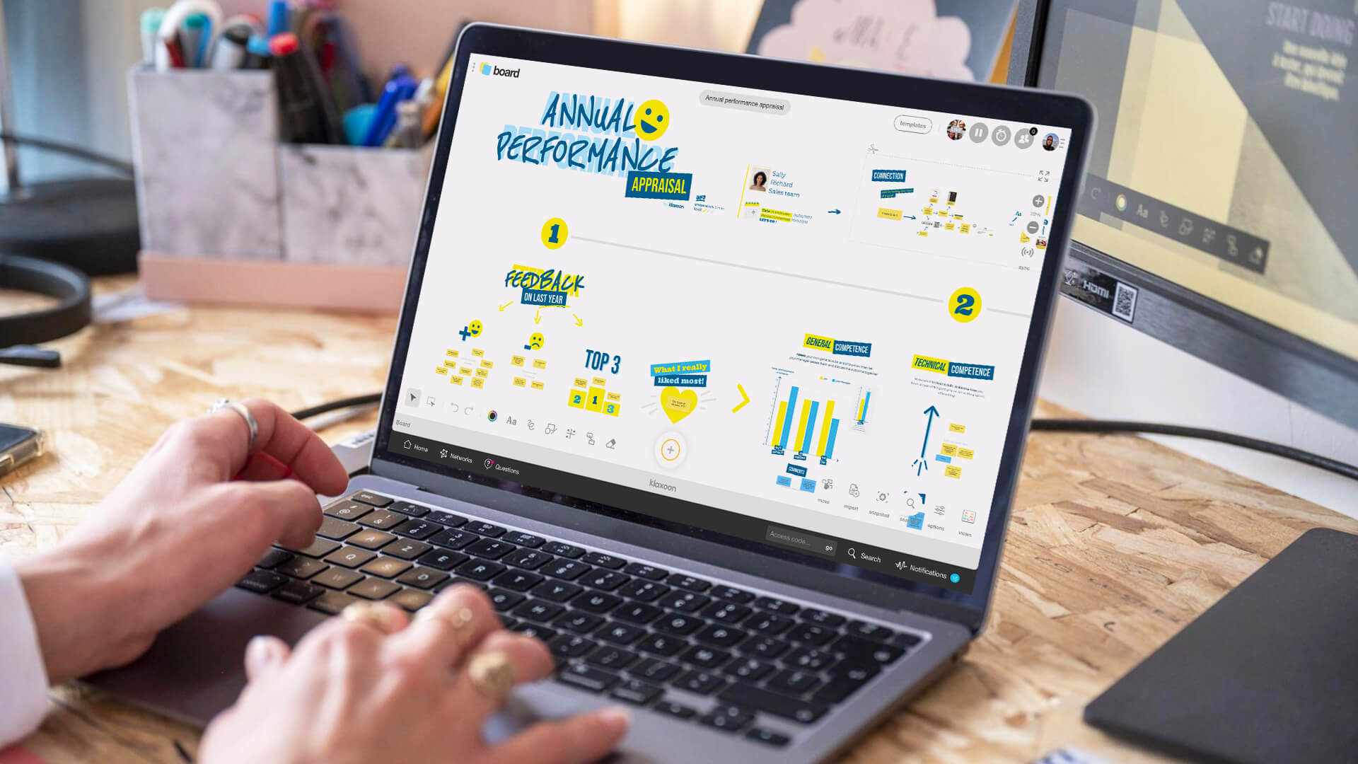 Easily prepare your annual review with this template - Templates | Klaxoon