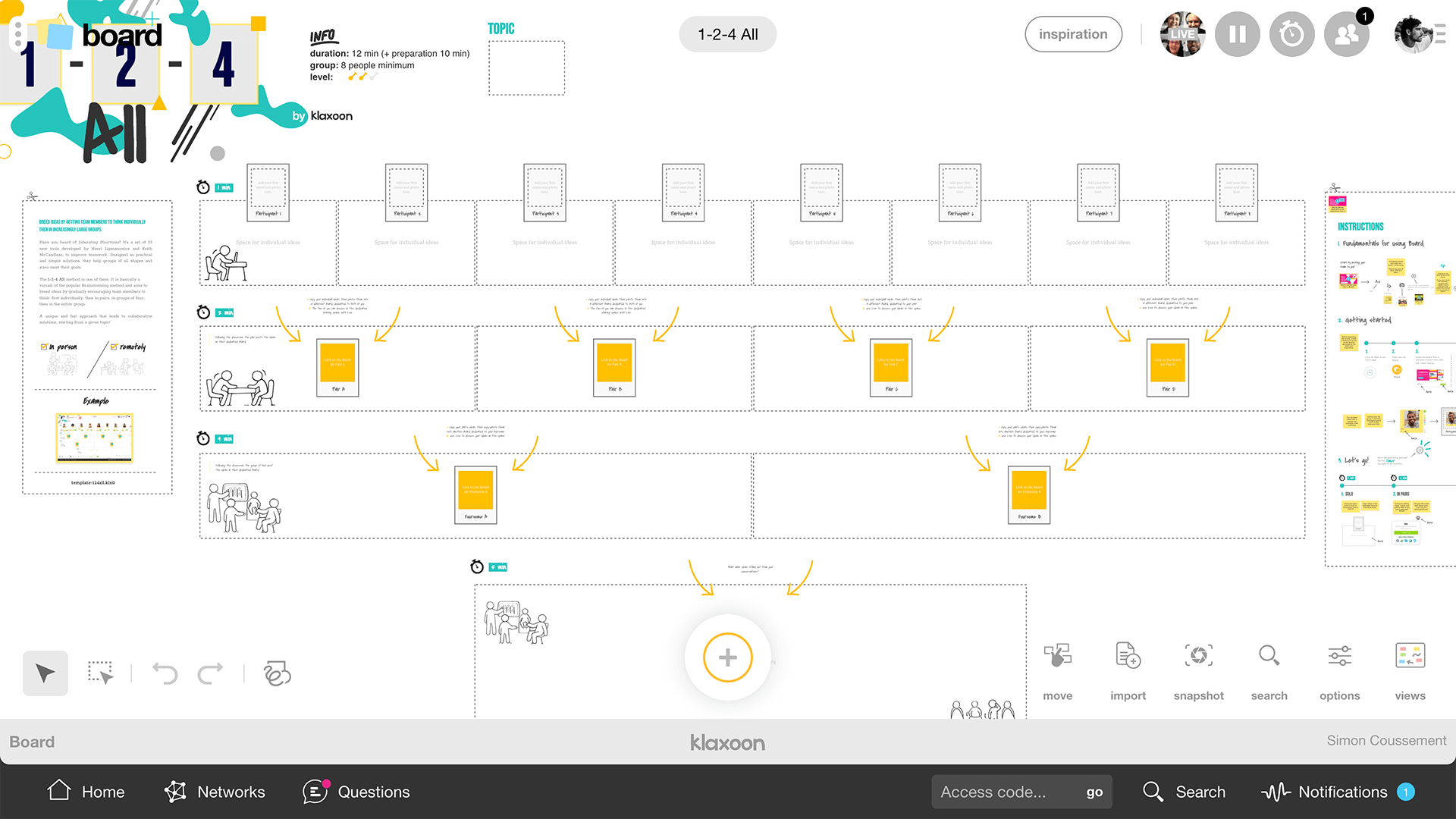 1-2-4-All: the brainstorming method to generate ideas - Templates | Klaxoon