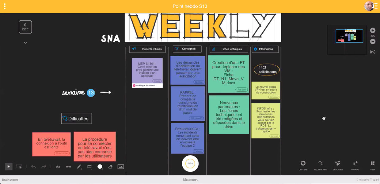 Facilitating online weekly meetings with Klaxoon and Microsoft Teams - Case studies | Klaxoon