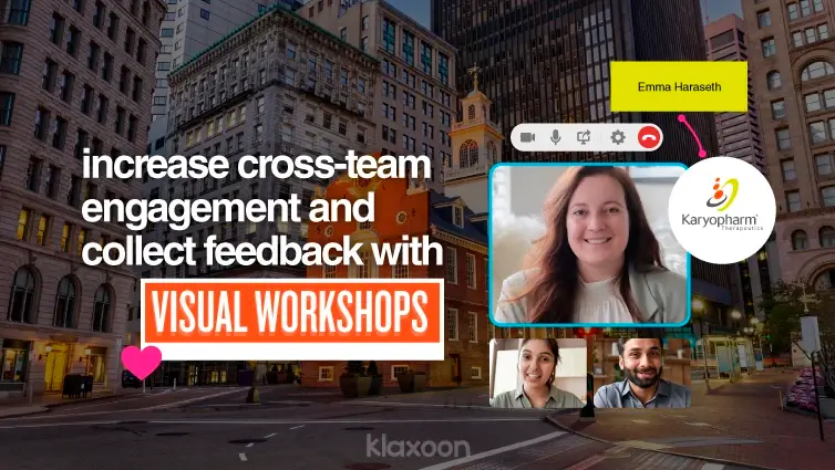 Increase cross-team engagement and collect feedback visually - Case studies | Klaxoon