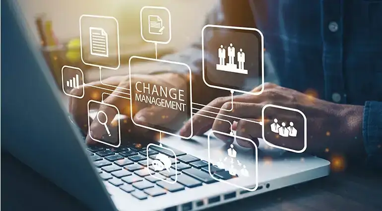 Efficiently leverage collaborative platforms for change management ...