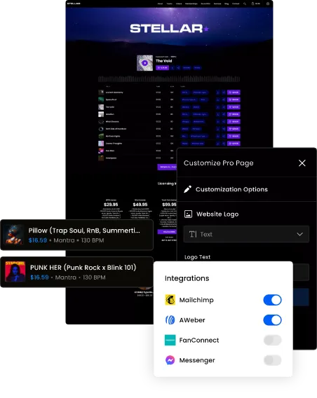 Pro Page ‒ BeatStars Studio