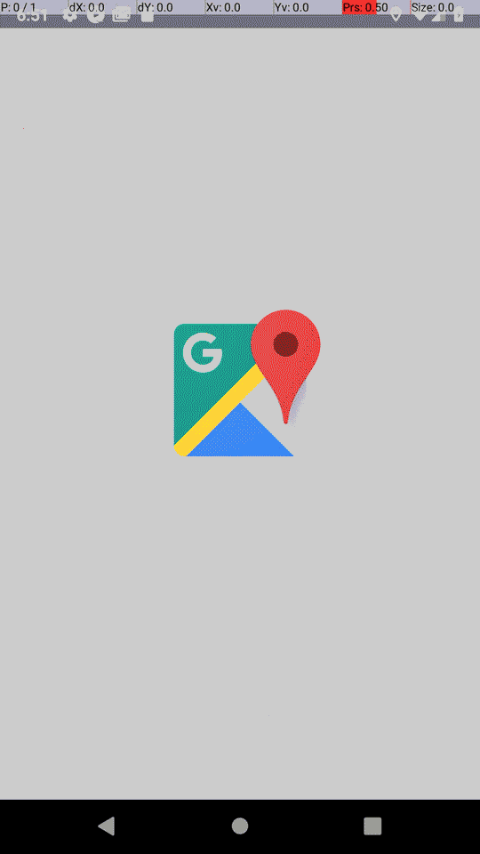 Generating Touch Gestures to Zoom In and Out on Google Maps