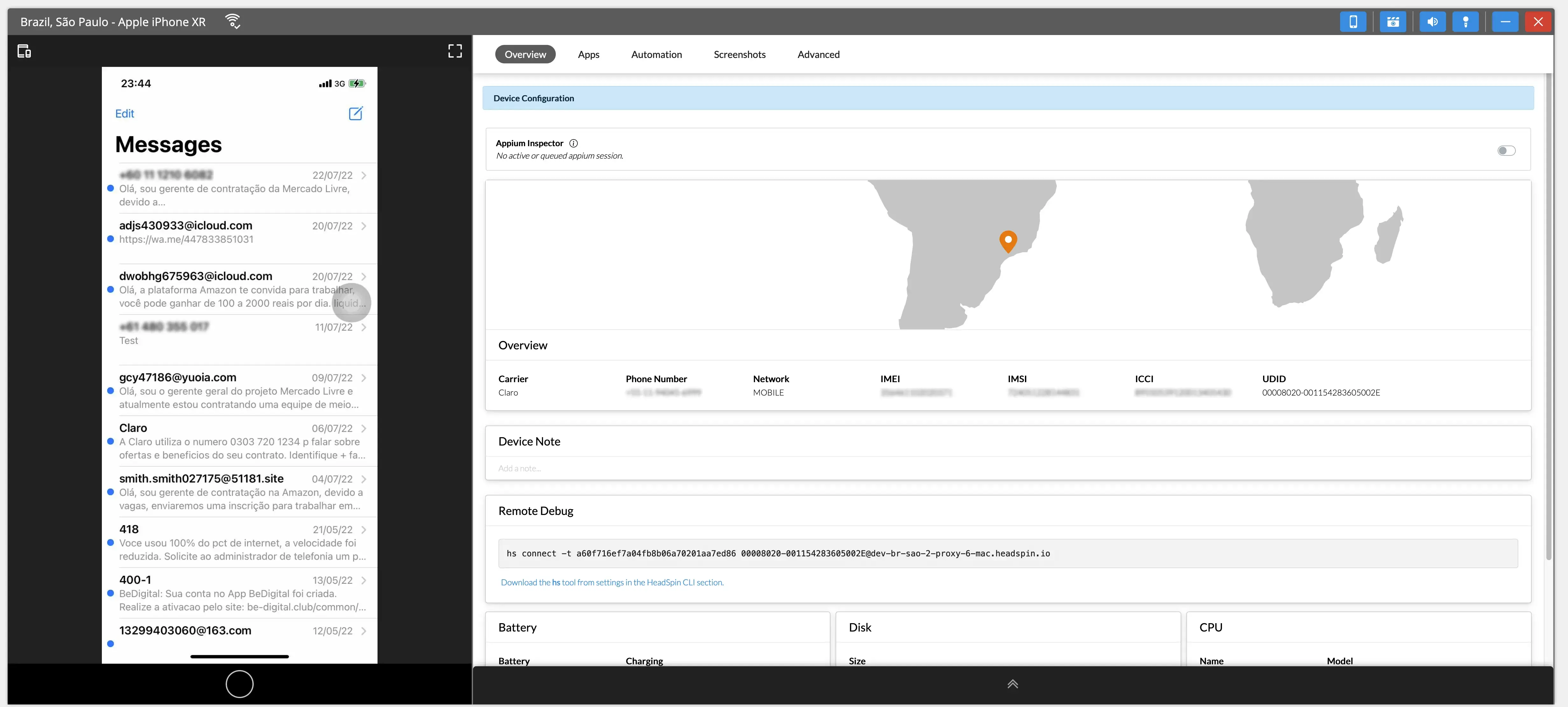 Understanding The Scope of Active SMS Testing With HeadSpin