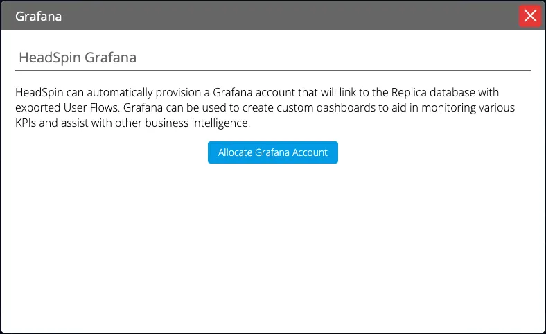Overview of Grafana UI