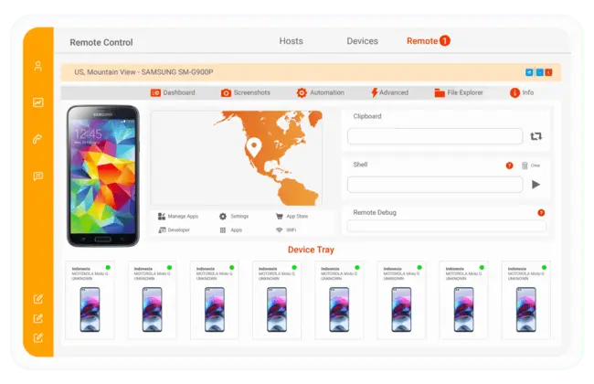 Mobile App Test Automation Tool - Debug Using Real Devices