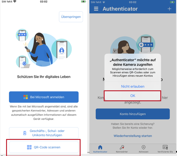 Office 365 MFA mit Microsoft Authenticator APP