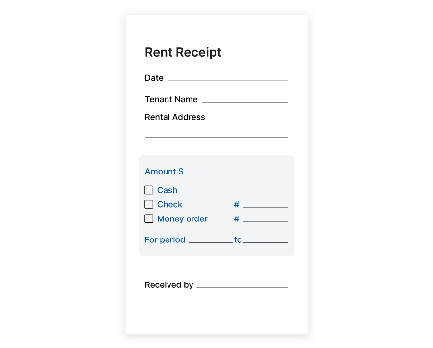 What is a rent receipt? [+ Template]
