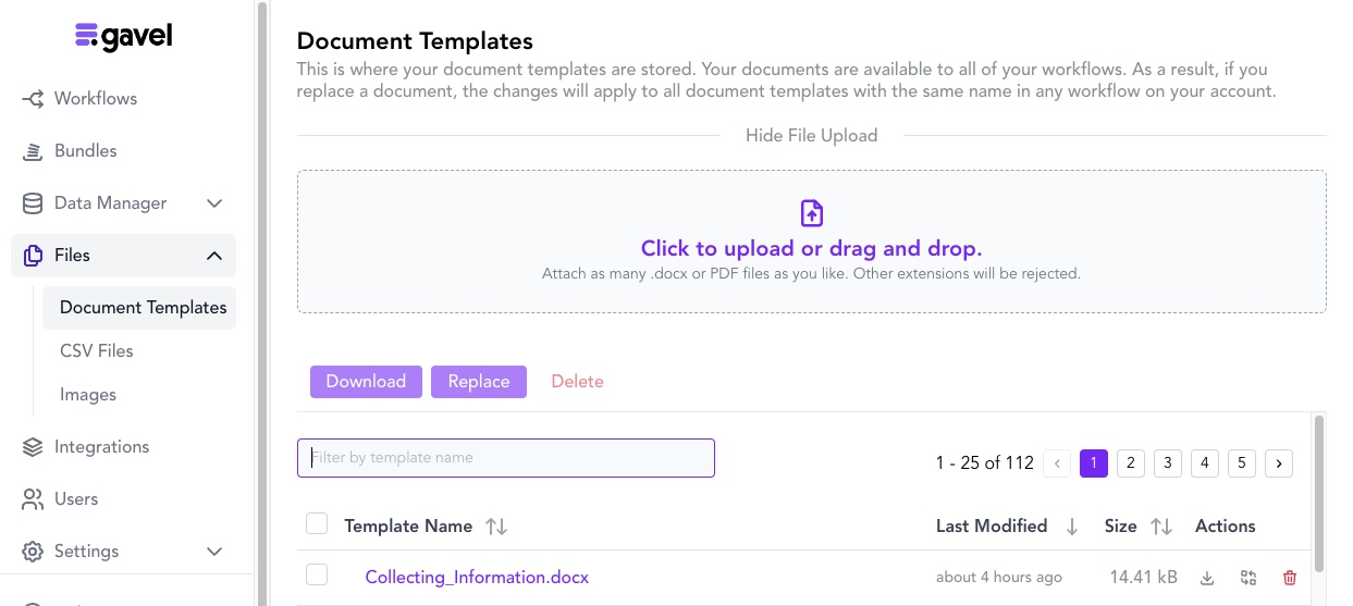 Gavel Help Guide - Document Templates