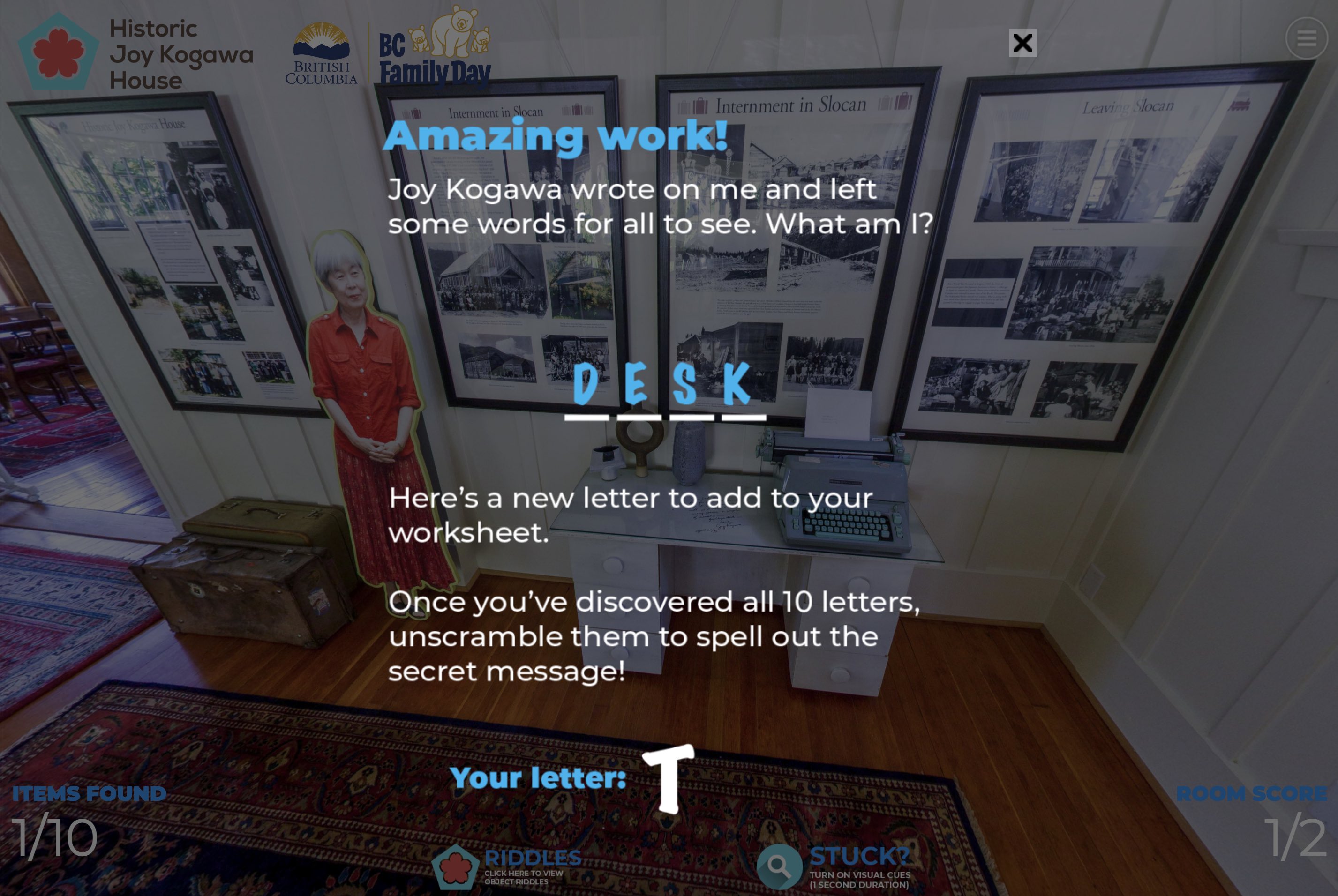 Interactive Scavenger Hunt about Japanese-Canadian History