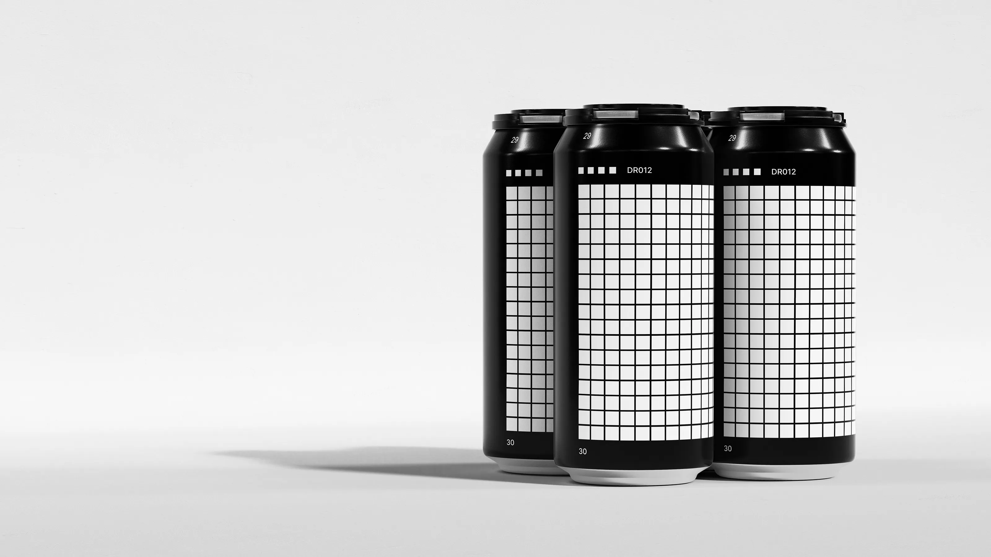 012 - Four Pack (440ml) Mockup - Darkroom
