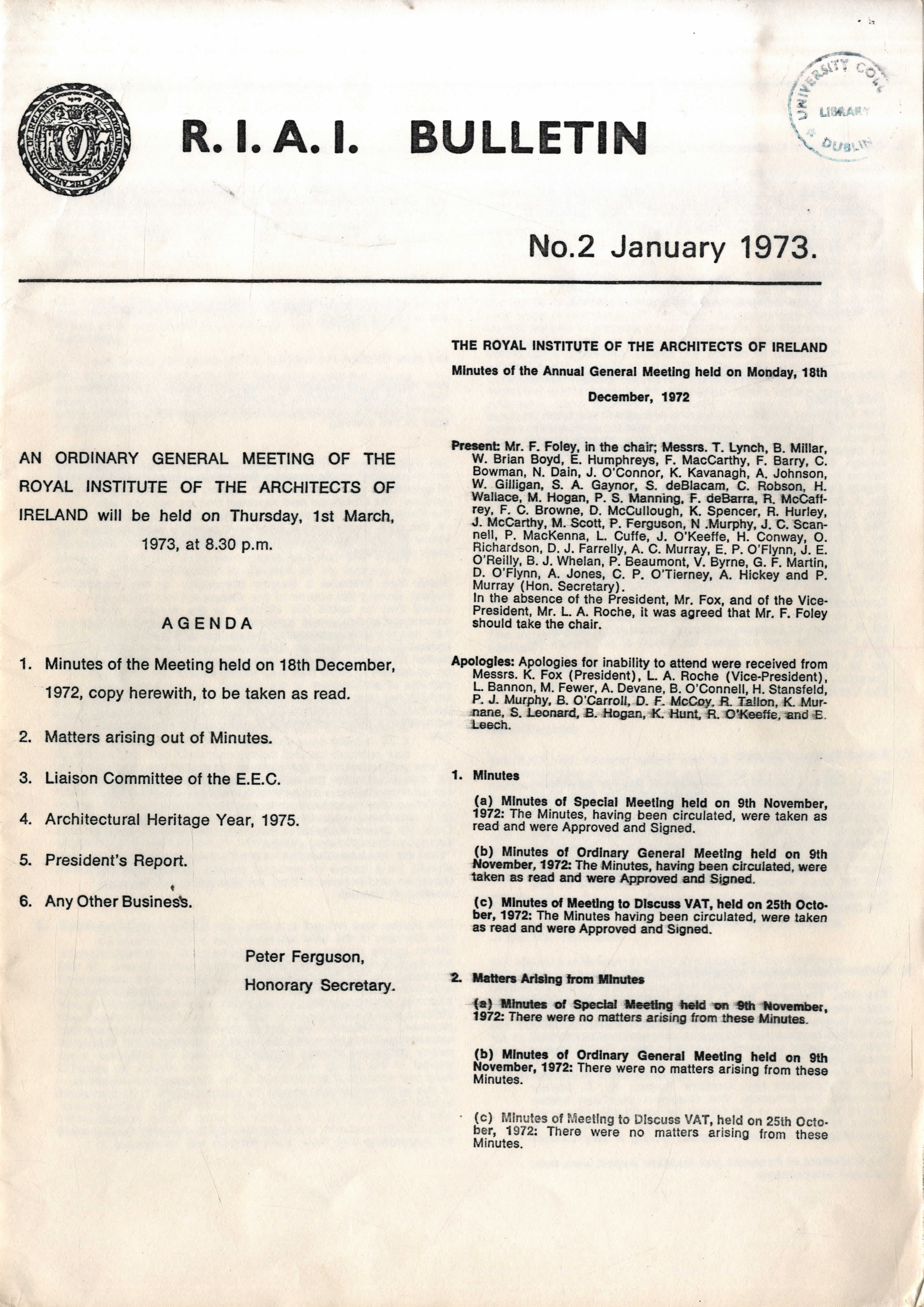 RIAI Bulletin - no. 2