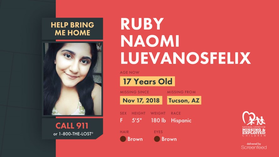 Missing Children Profiles for Digital Signage