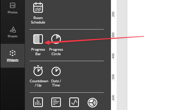 Click on Widgets in the left menu in App Builder. The second section ...