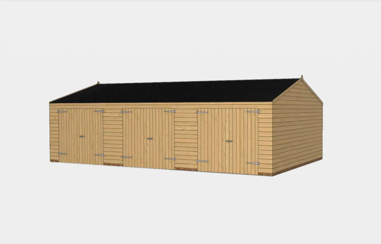 Triple Garage - 9.1m x 5.4m | Wooden Garages