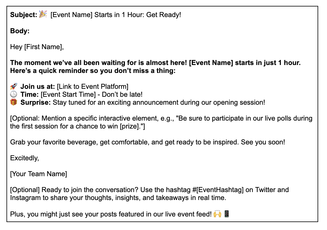 Boost Your Virtual Event ROI with 12 Effective Email Templates