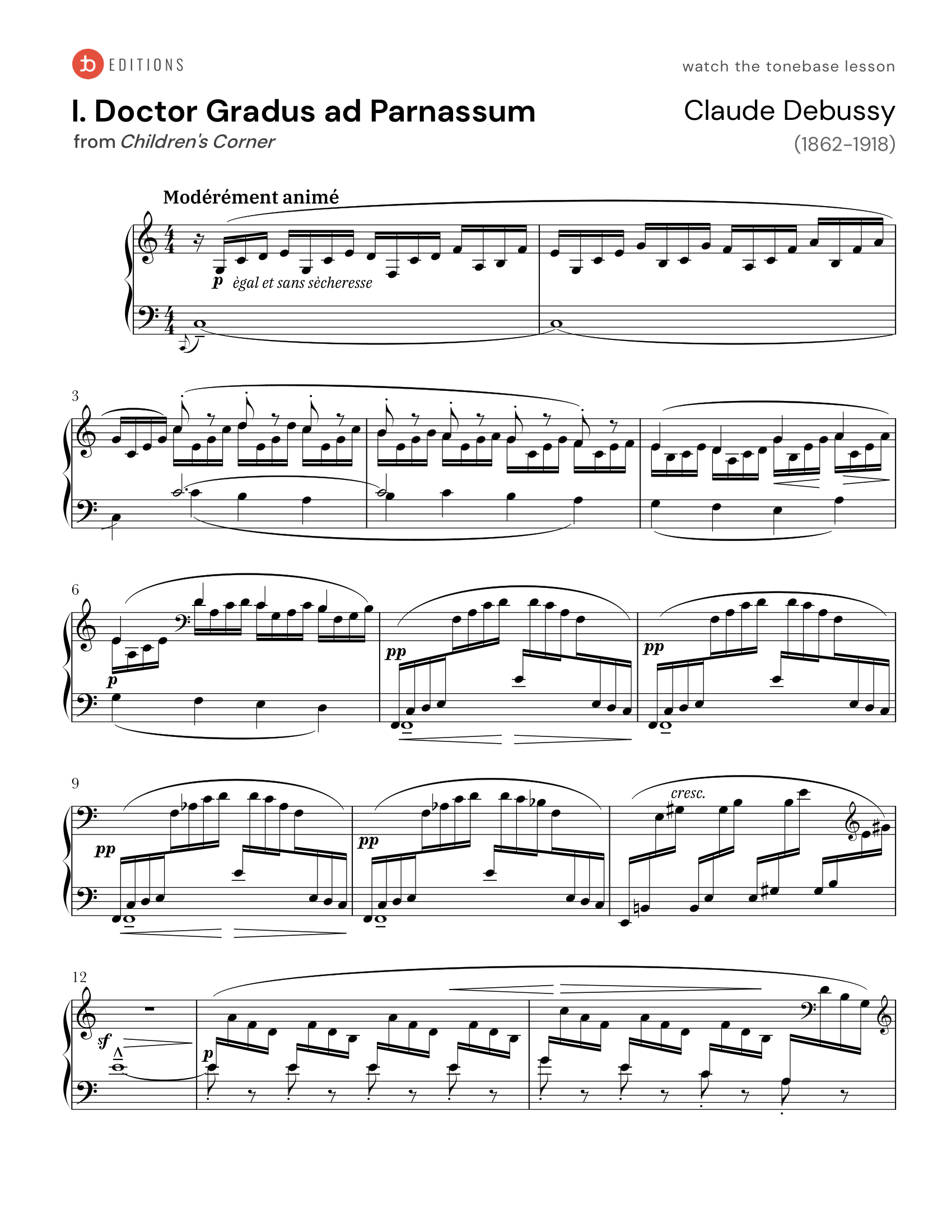 Claude Debussy - Children's Corner, L. 113: I. Doctor Gradus ad ...