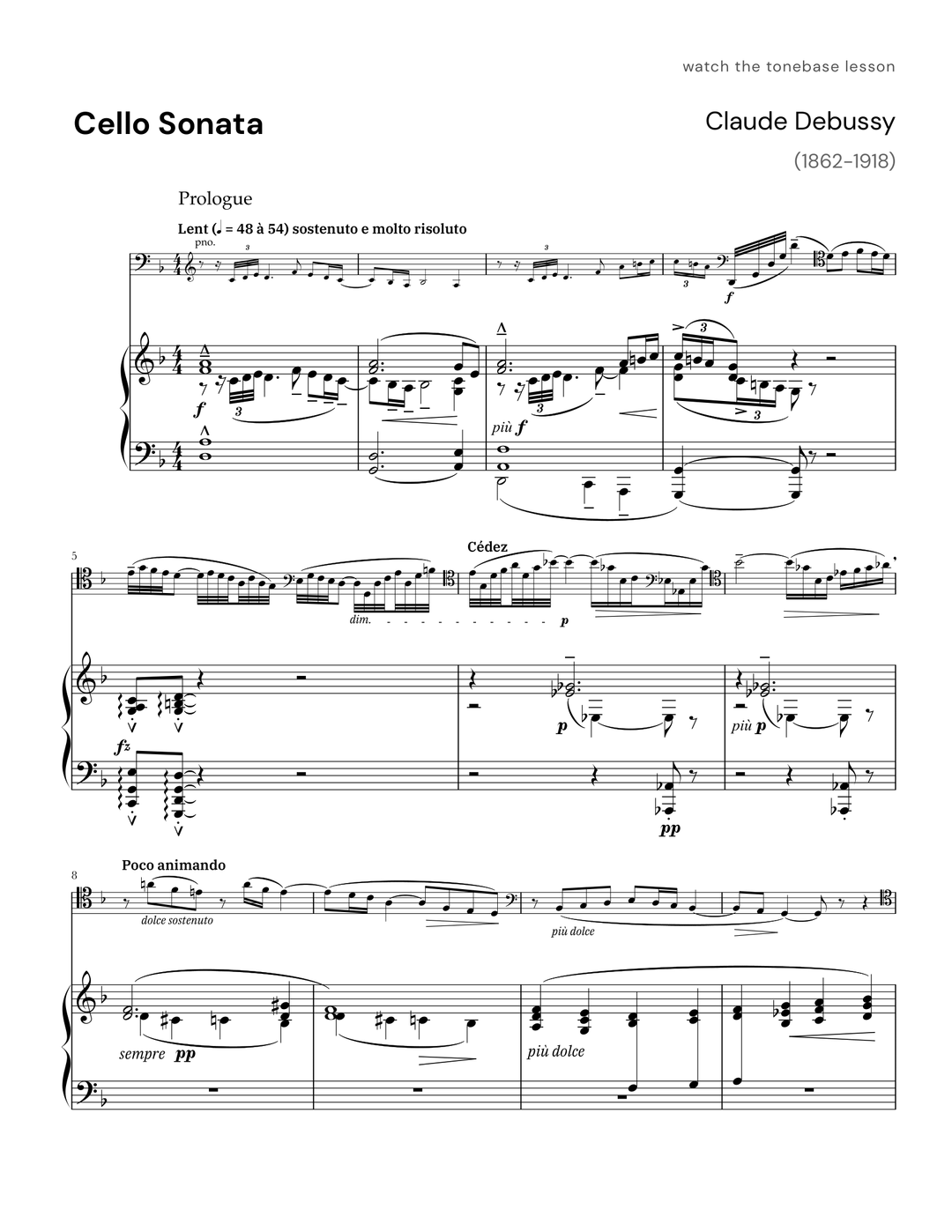 Free Cello Sheet Music | tonebase Cello