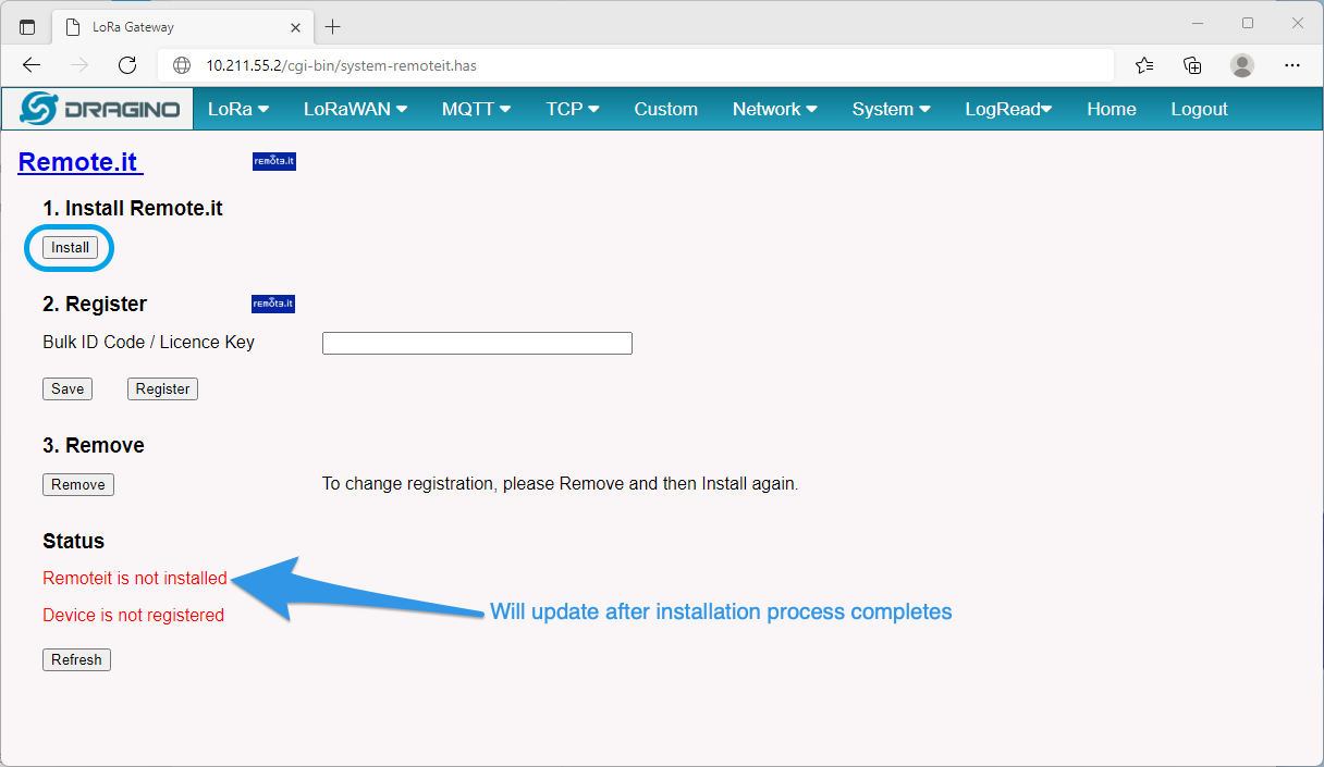 Dragino How to Connect Guide