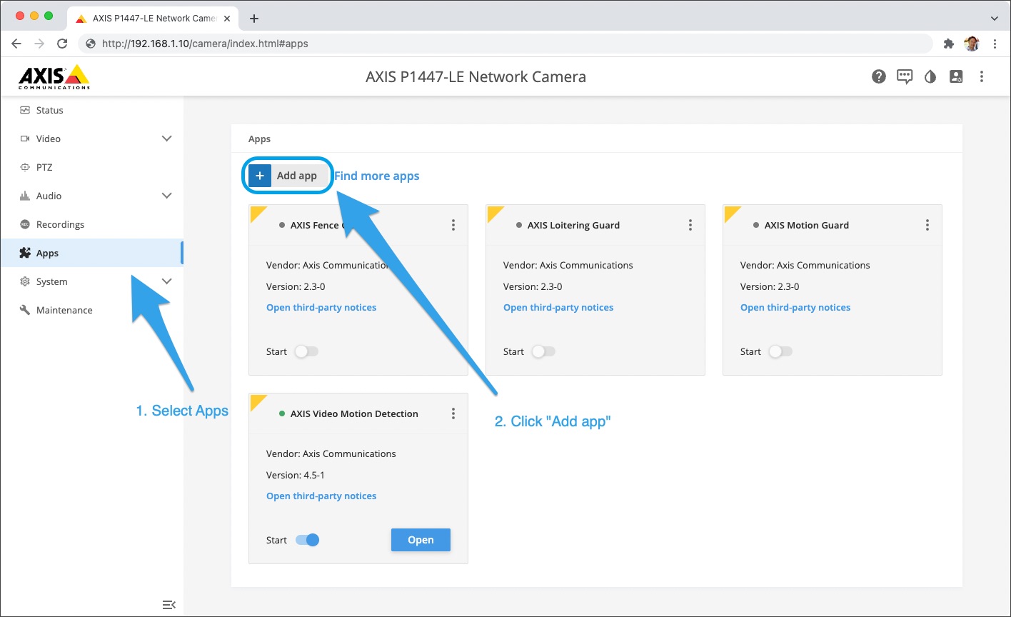 Axis接続方法ガイド