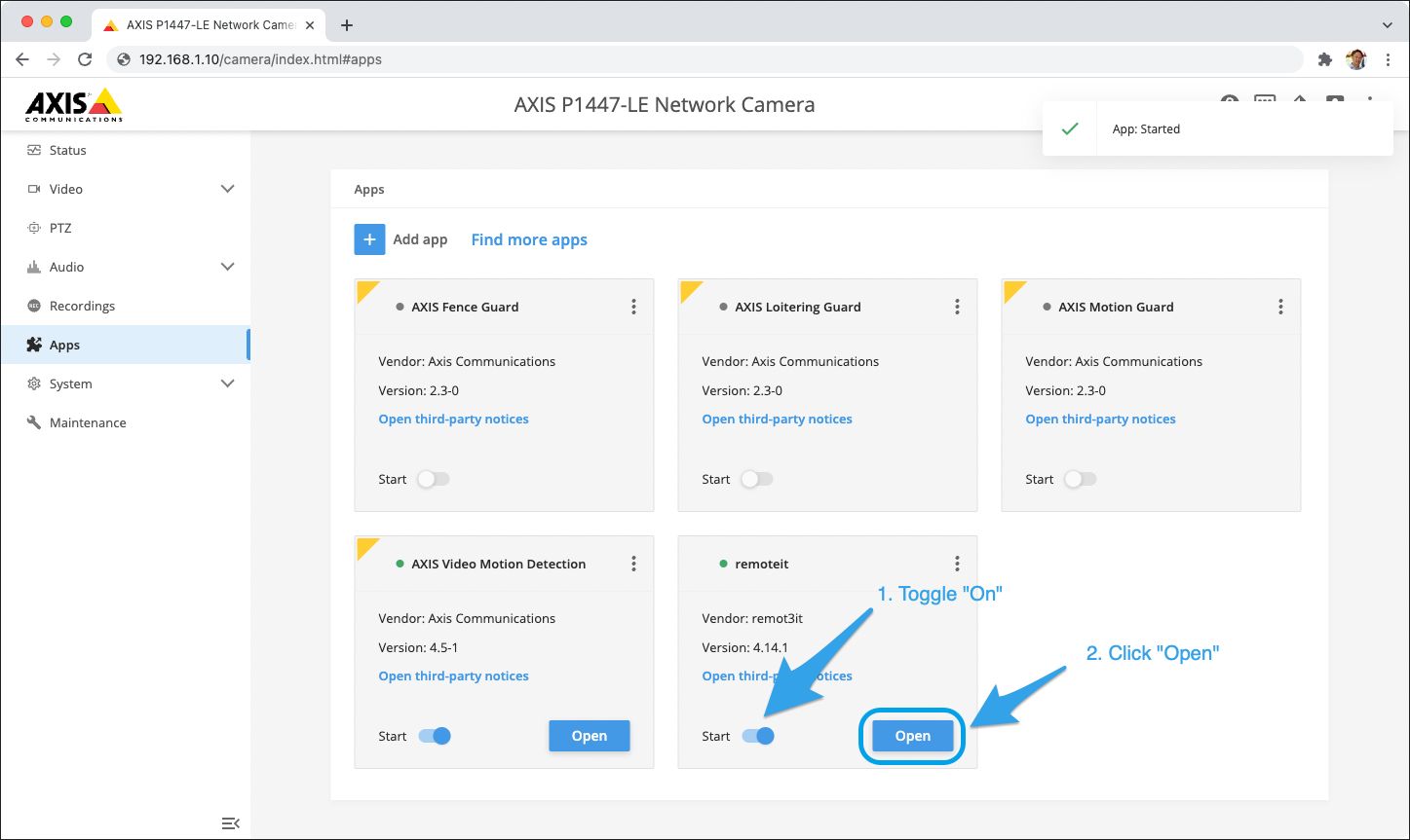 Axis接続方法ガイド