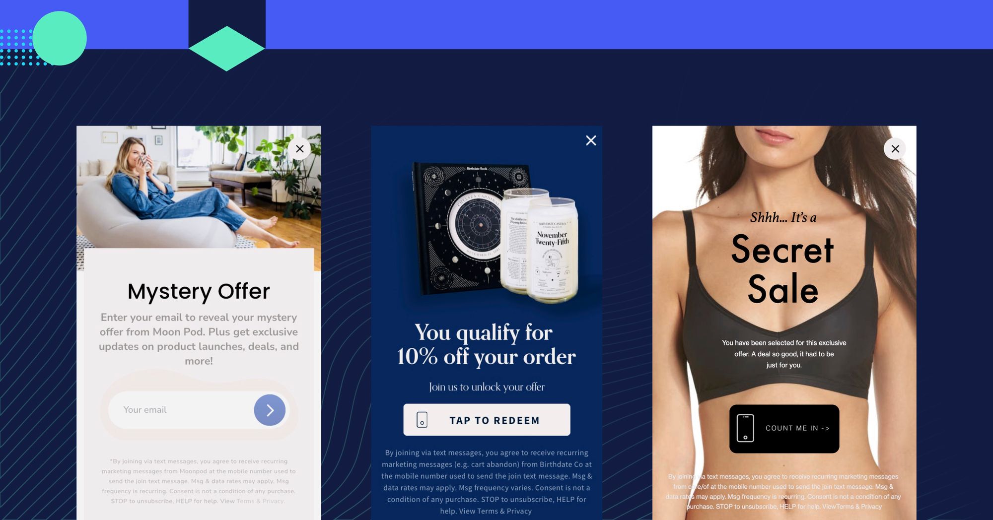 How to Amplify SMS Acquisition with Website Modals | Voyage SMS