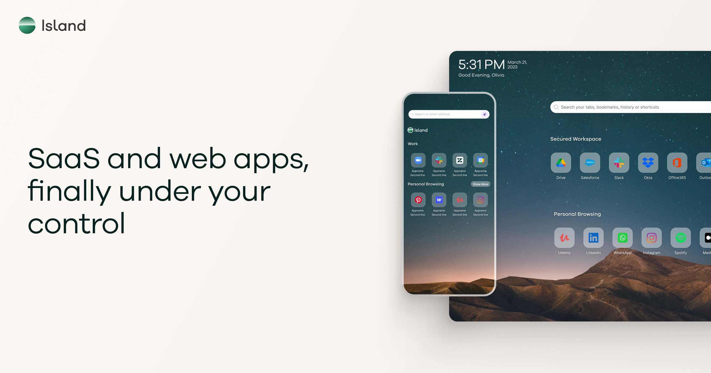 SaaS and Web Apps | Island - The Enterprise Browser