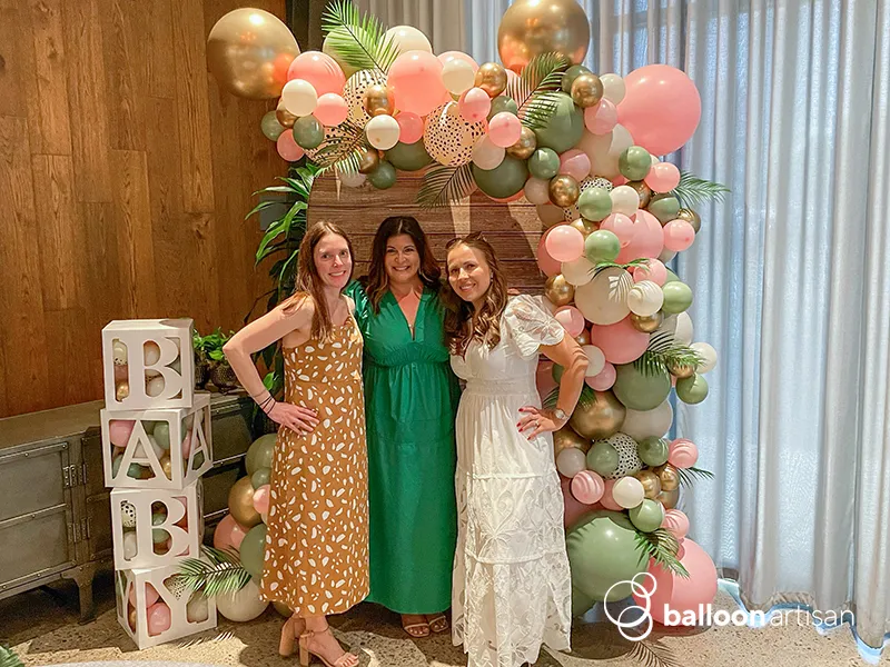 Baby Shower Balloon Arch and Decor