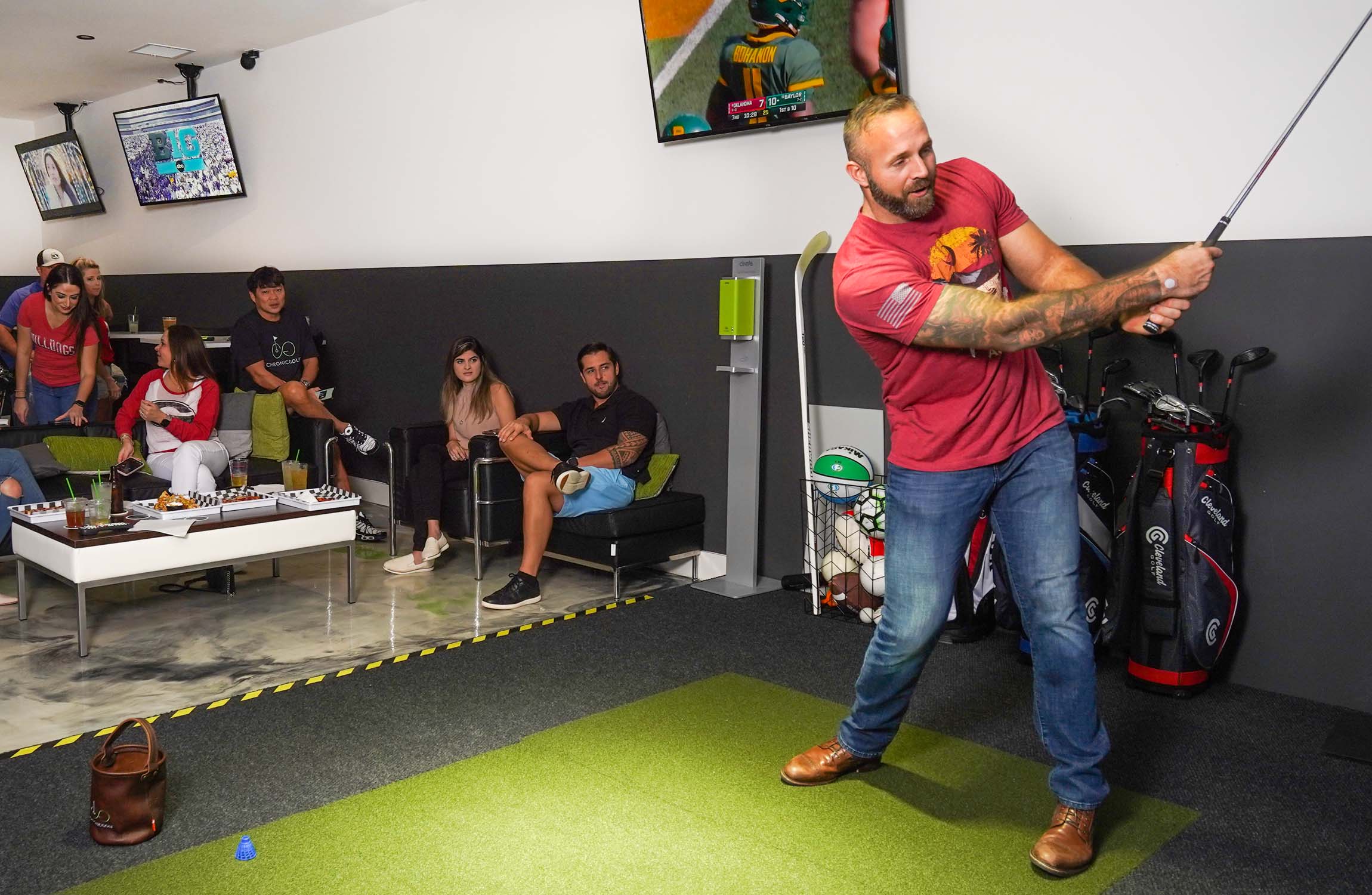 Indoor Virtual Golf is Great for Groups!