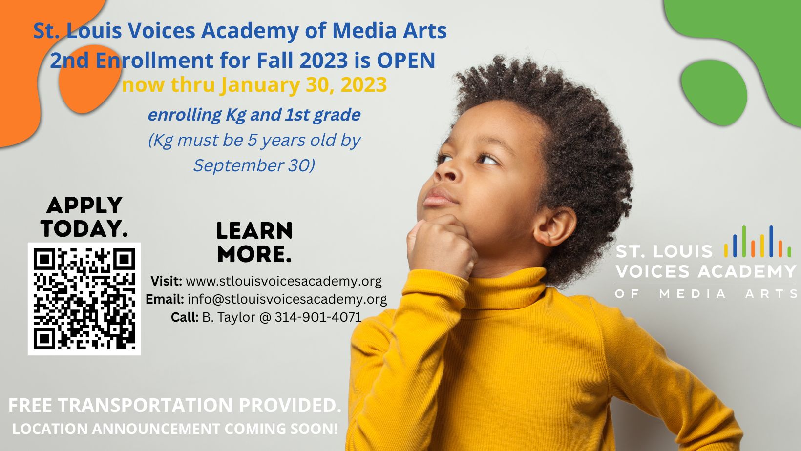 St. Louis Voices Academy | 2nd Enrollment Period Open