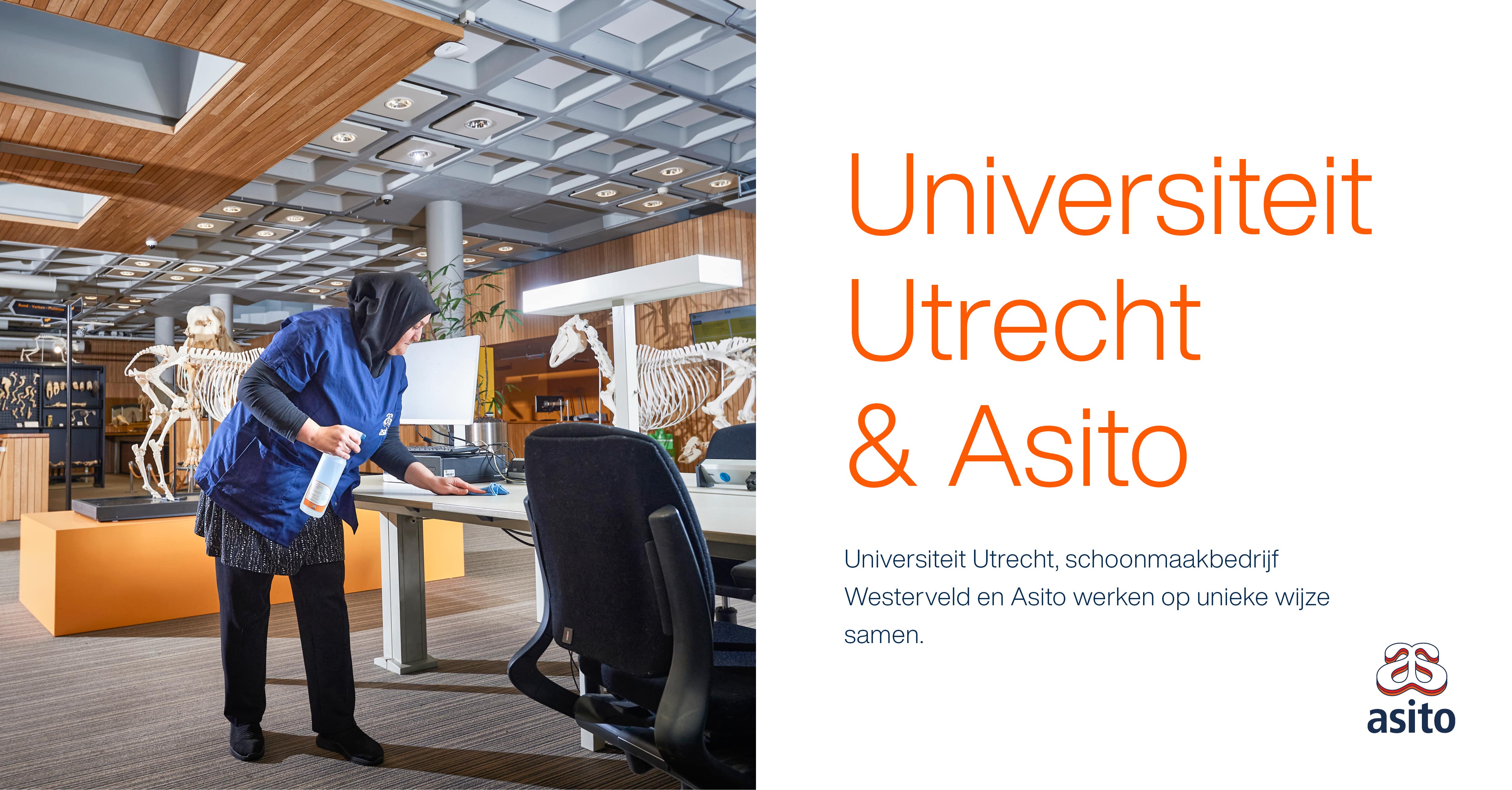 Universiteit Utrecht, schoonmaakbedrijf Westerveld en Asito werken op ...