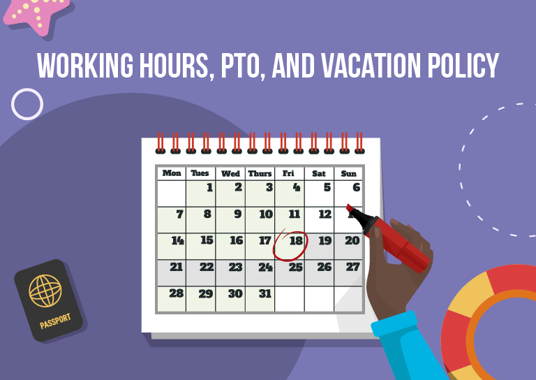 Working Hours, PTO, And Vacation Policy Template