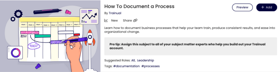 How To Document a Process template