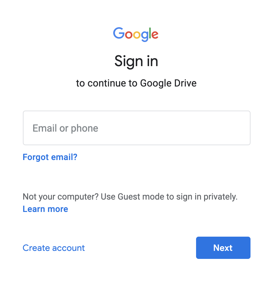 Intro to Google Drive Template